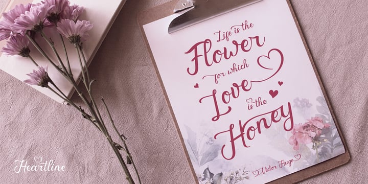 Heartline Font | Webfont & Desktop | MyFonts