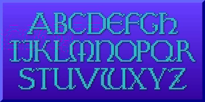 Cross Stitch Discreet Font | Webfont & Desktop | MyFonts