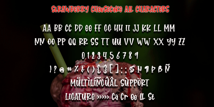 Strawberry Cheesecake Font | Webfont & Desktop | MyFonts