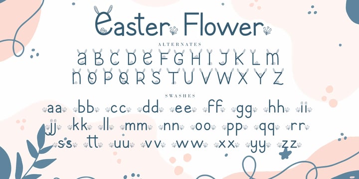 Easter Flower Font | Webfont & Desktop | MyFonts