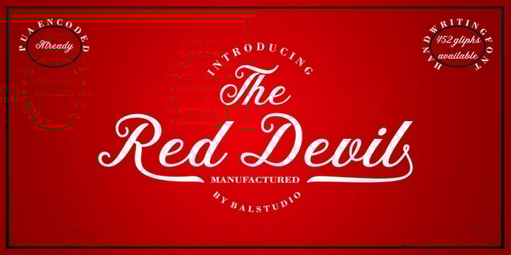 The Red Devil Script Font | Webfont & Desktop | MyFonts