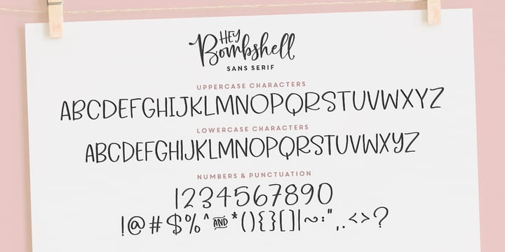 Hey Bombshell Font | Webfont & Desktop | MyFonts