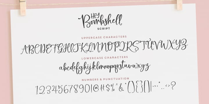 Hey Bombshell Font | Webfont & Desktop | MyFonts