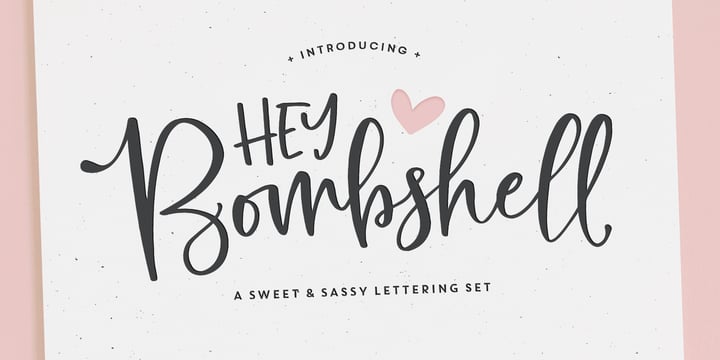 Hey Bombshell Font | Webfont & Desktop | MyFonts
