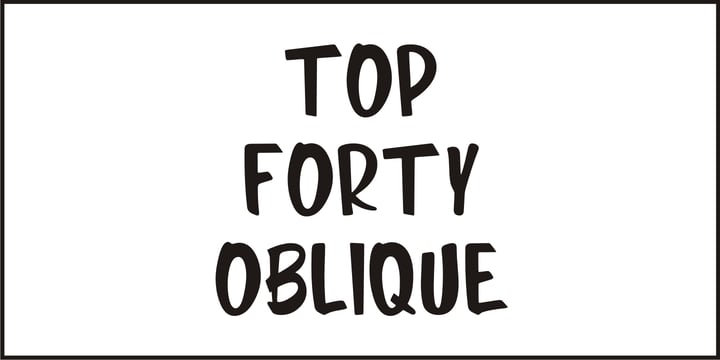 Top Forty Font | Webfont & Desktop | MyFonts