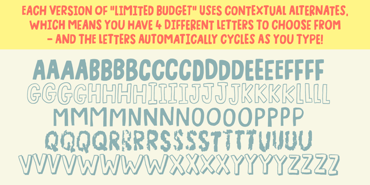 Limited Budget Font | Webfont & Desktop | MyFonts