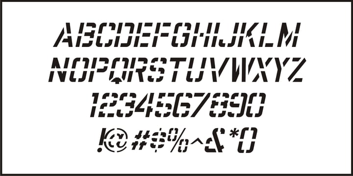 Trade Stencil Font | Webfont & Desktop | MyFonts