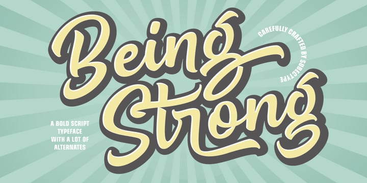 Being Strong Font | Webfont & Desktop | MyFonts