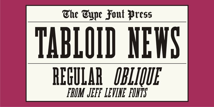 Tabloid News Font | Webfont & Desktop | MyFonts