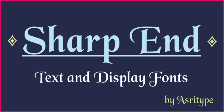Sharp End Font | Webfont & Desktop | MyFonts