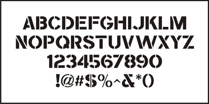 Turntable Stencil JNL Font | Webfont & Desktop | MyFonts