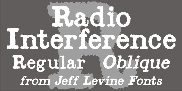 Radio Interference Font | Webfont & Desktop | MyFonts