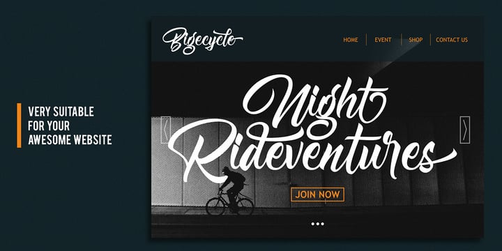 Nightfall Script Font | Webfont & Desktop | MyFonts
