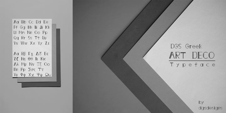 DGS Art Deco Greek Font | Webfont & Desktop | MyFonts