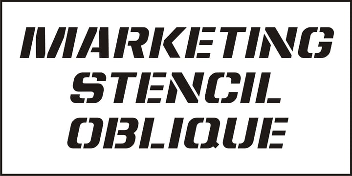 Marketing Stencil Font | Webfont & Desktop | MyFonts