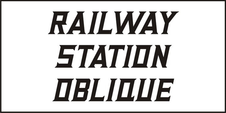 Railway Station Font | Webfont & Desktop | MyFonts