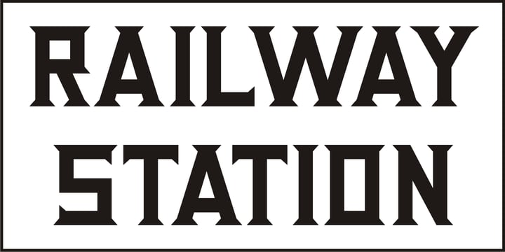 Railway Station Font | Webfont & Desktop | MyFonts