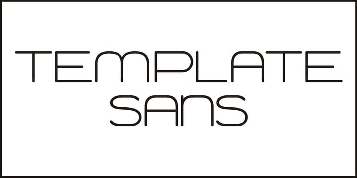 Template Sans Font | Webfont & Desktop | MyFonts