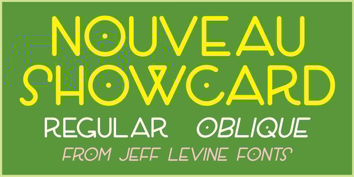 Nouveau Showcard JNL Font | Webfont & Desktop | MyFonts