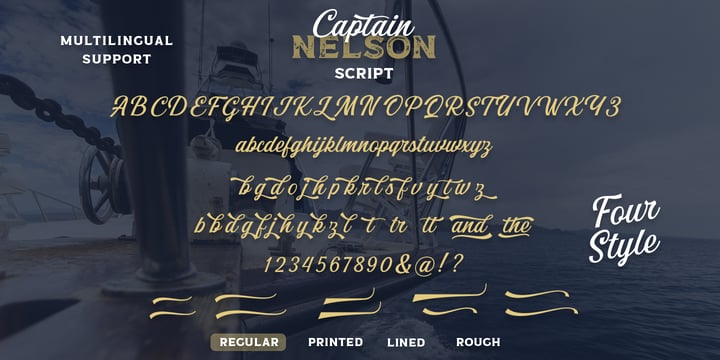 Captain Nelson Font | Webfont & Desktop | MyFonts