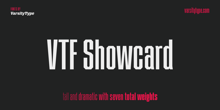 VTF Showcard Font | Webfont & Desktop | MyFonts