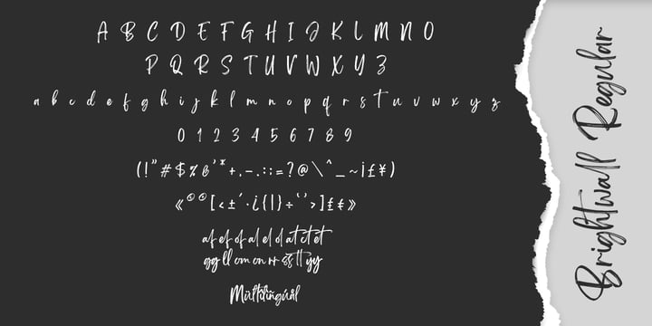 Brightwall Font | Webfont & Desktop | MyFonts