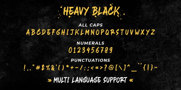 Heavy Black Font | Webfont & Desktop | MyFonts