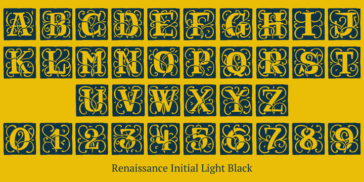 Renaissance Initial Font | Webfont & Desktop | MyFonts