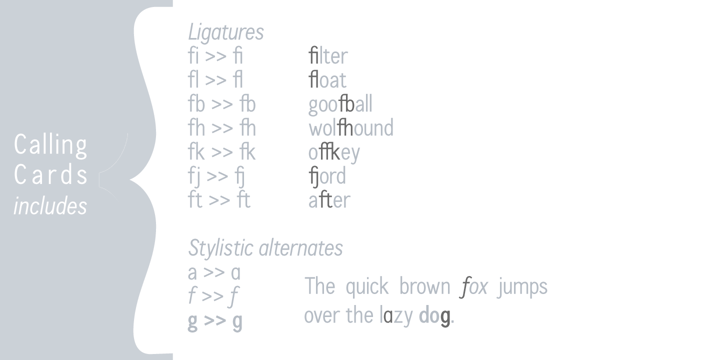 Calling Cards Font | Webfont & Desktop | MyFonts