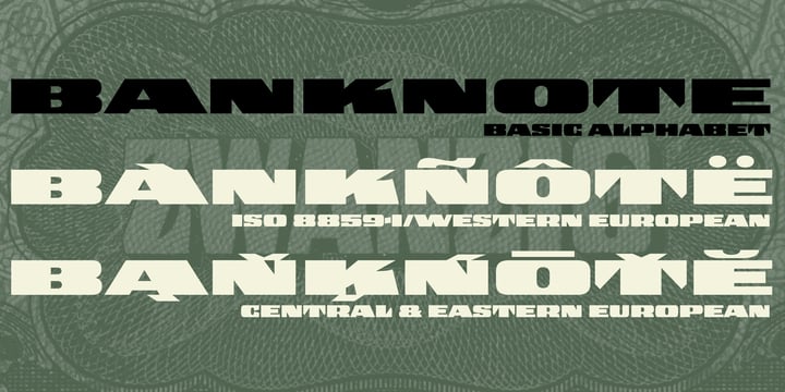 Banknote 1948 Font | Webfont & Desktop | MyFonts