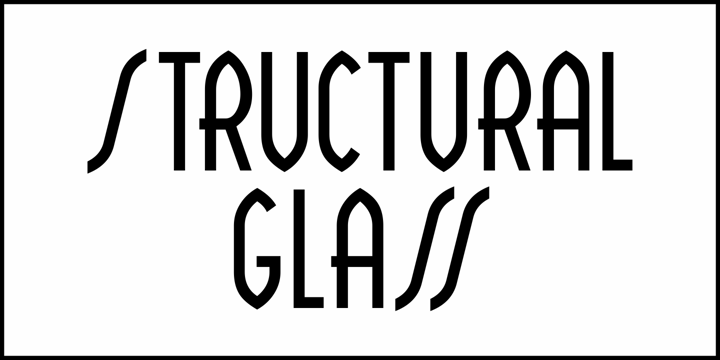 Structural Glass JNL Font | Webfont & Desktop | MyFonts