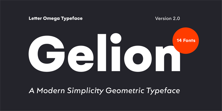 Gelion Font | Webfont & Desktop | MyFonts