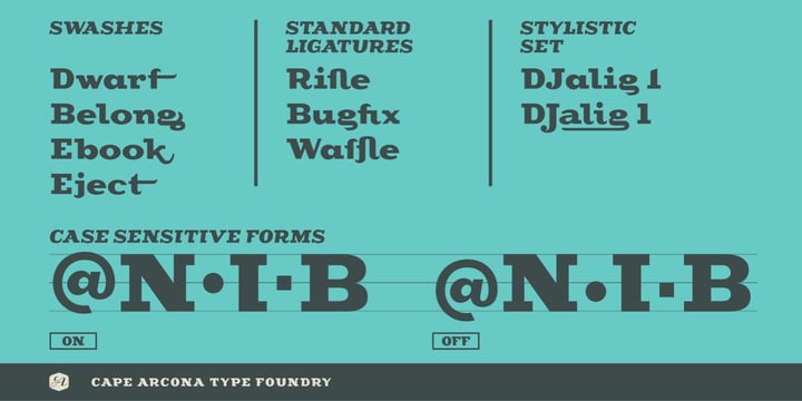 CA Cape Rock Font | Webfont & Desktop | MyFonts