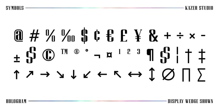 Hologram Font | Webfont & Desktop | MyFonts