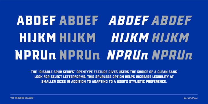 VTF Redzone Classic Font | Webfont & Desktop | MyFonts