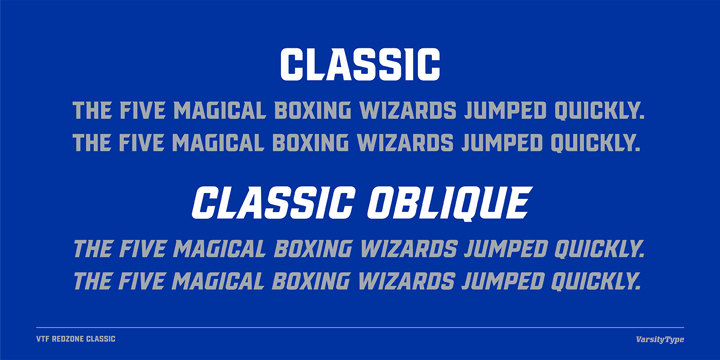 VTF Redzone Classic Font | Webfont & Desktop | MyFonts