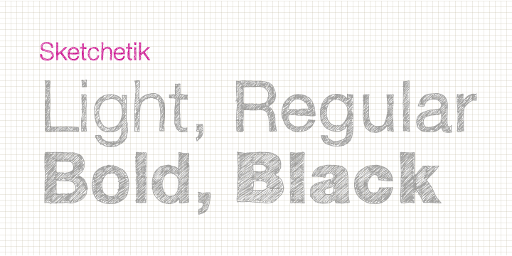 Sketchetik Font | Webfont & Desktop | MyFonts
