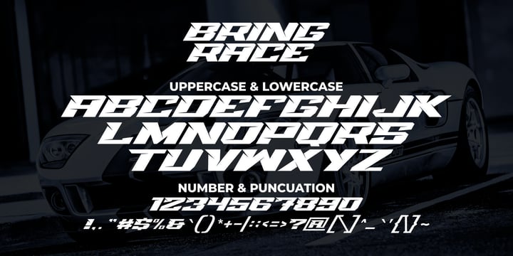 Bring Race Font | Webfont & Desktop | MyFonts