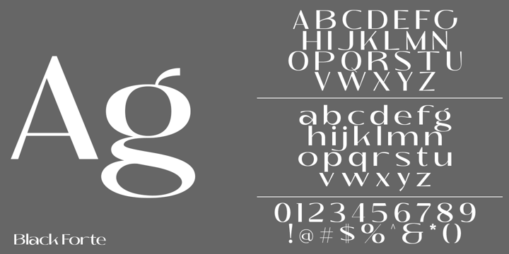 Black Forte Font | Webfont & Desktop | MyFonts