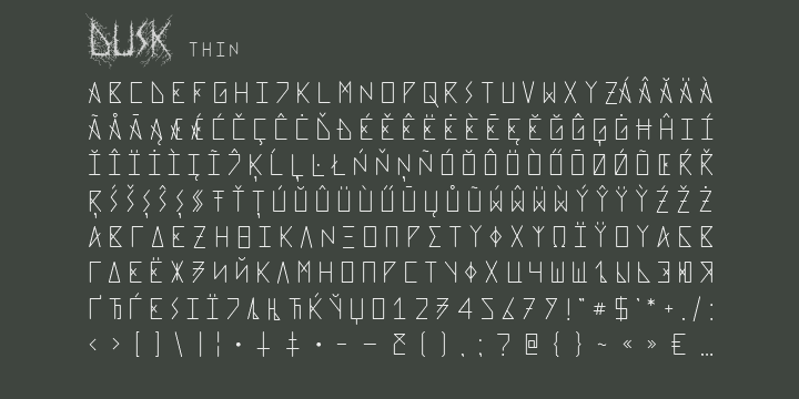Dusk Font | Webfont & Desktop | MyFonts