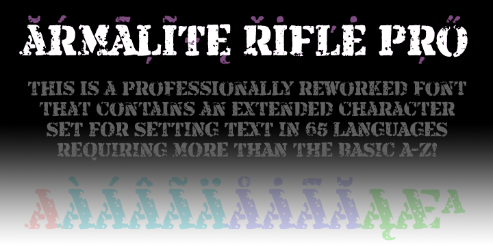 Armalite Rifle Pro Font | Webfont & Desktop | MyFonts