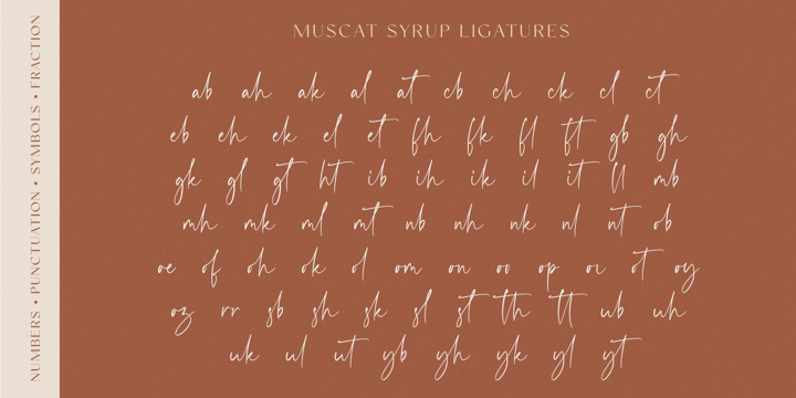 Muscat Syrup Font | Webfont & Desktop | MyFonts