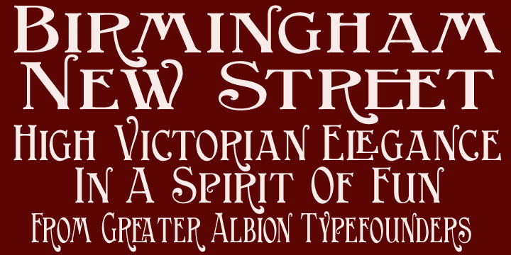 Birmingham New Street Font | Webfont & Desktop | MyFonts