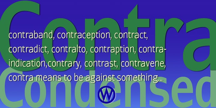 Contra Condensed Font | Webfont & Desktop | MyFonts
