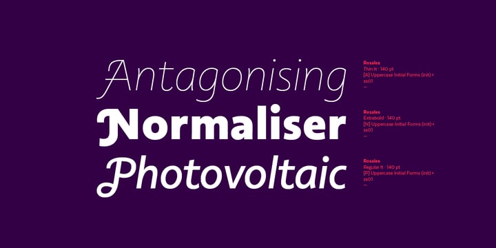 Rosales Font | Webfont & Desktop | MyFonts