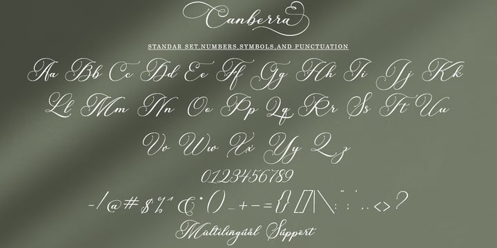 Canberra Script Font | Webfont & Desktop | MyFonts