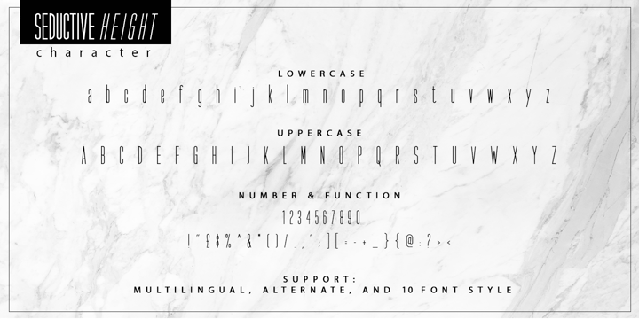 Seductive Height Font | Webfont & Desktop | MyFonts