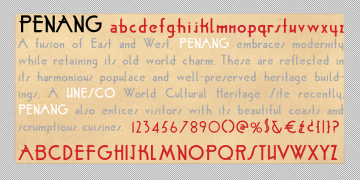 Penang Font | Webfont & Desktop | MyFonts