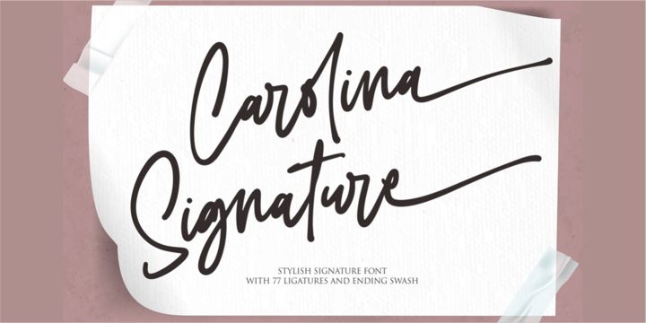 Carolina Signature Font | Webfont & Desktop | MyFonts
