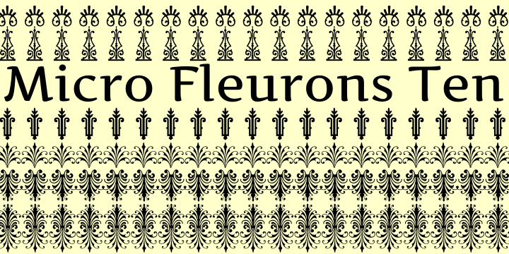 Micro Fleurons Font | Webfont & Desktop | MyFonts